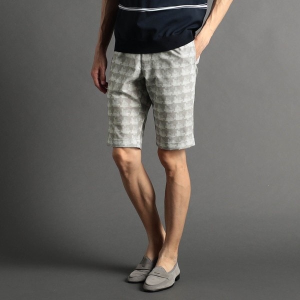 ムッシュニコルエクストラ（MONSIEUR NICOLE ex/tra）/【ex/tra】グラフィックプリントサッカー ショートパンツ