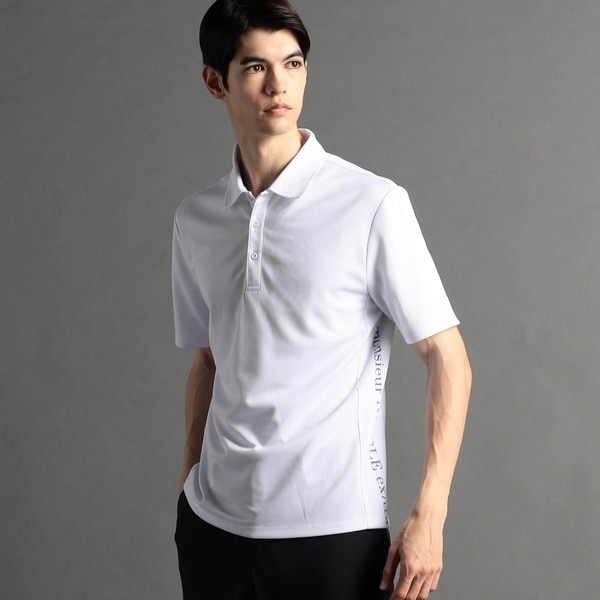 ムッシュニコルエクストラ（MONSIEUR NICOLE ex/tra）/【ex/tra】ドライメッシュ サイドロゴポロシャツ