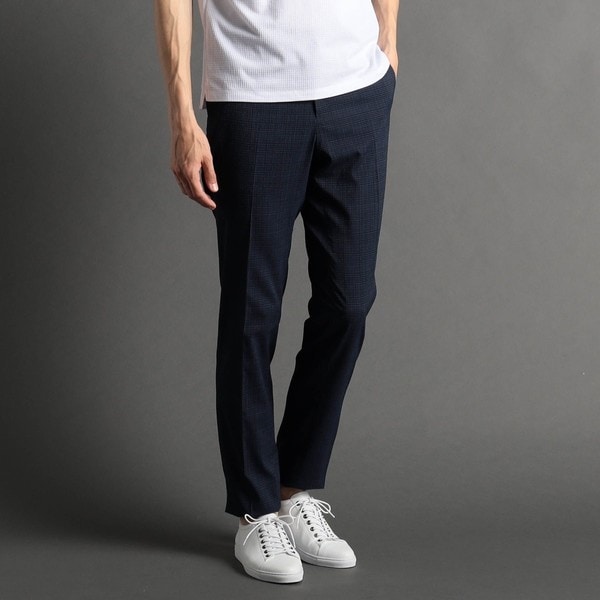 ムッシュニコルエクストラ/【ex/tra】DotAir グレンチェック セットアップスラックス