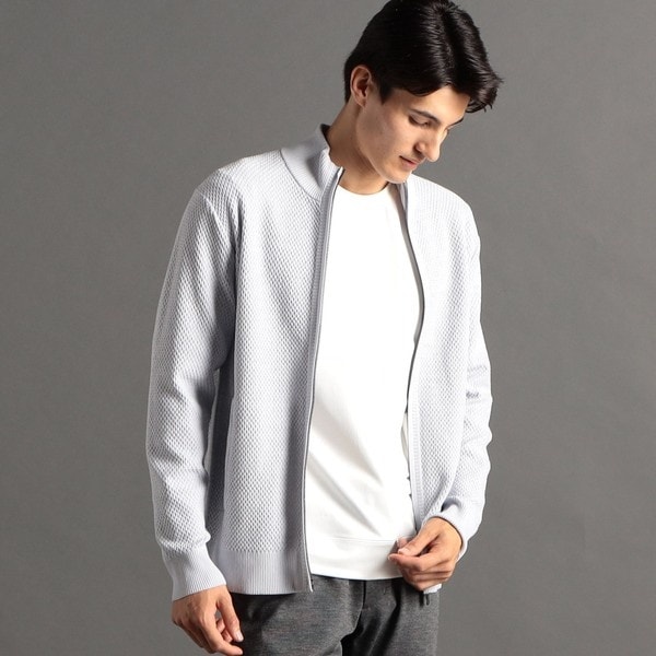 ムッシュニコル（MONSIEUR NICOLE）/ハニカムジャカード ニットブルゾン