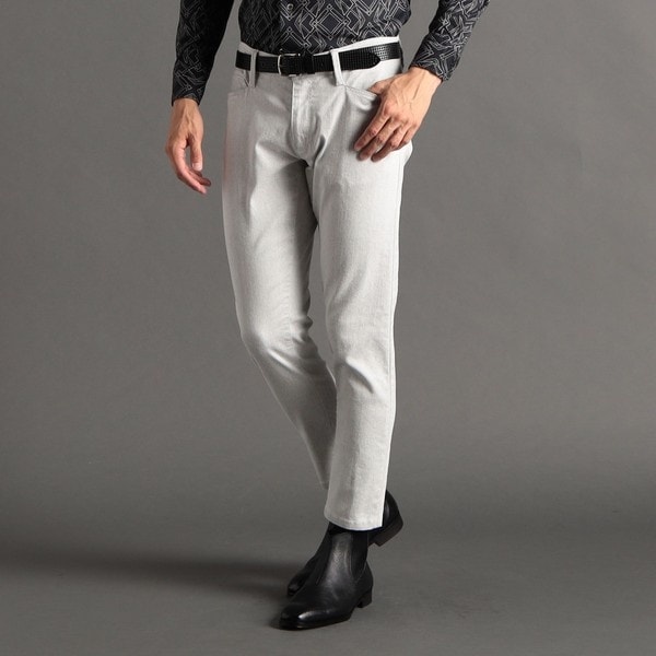 ムッシュニコルエクストラ（MONSIEUR NICOLE ex/tra）/【ex/tra】PUコーティング ストレッチカラーデニム