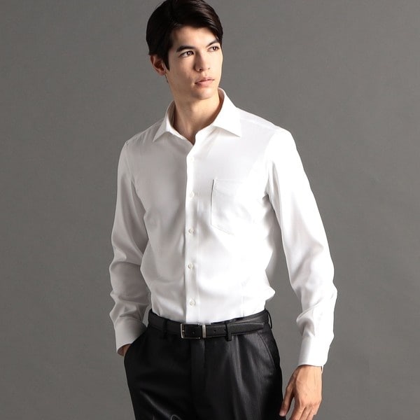 ムッシュニコル（MONSIEUR NICOLE）/COOLMAX ヘリンボン ドレスシャツ