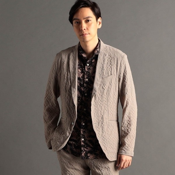 ムッシュニコル（MONSIEUR NICOLE）/ドビーサッカー セットアップジャケット