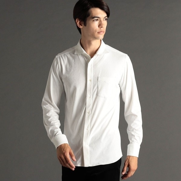 ムッシュニコルエクストラ（MONSIEUR NICOLE ex/tra）/【ex/tra】デジタルカモ カッタウェイカラーシャツ