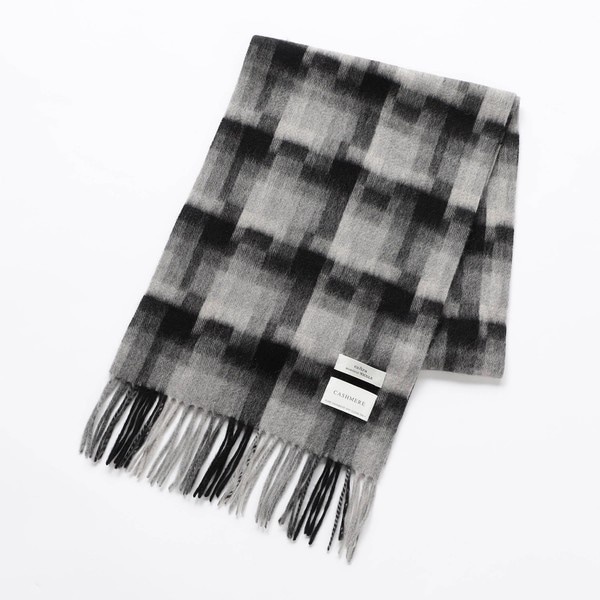 ムッシュニコルエクストラ（MONSIEUR NICOLE ex/tra）/【ex/tra】アラカルトチェック カシミヤマフラー