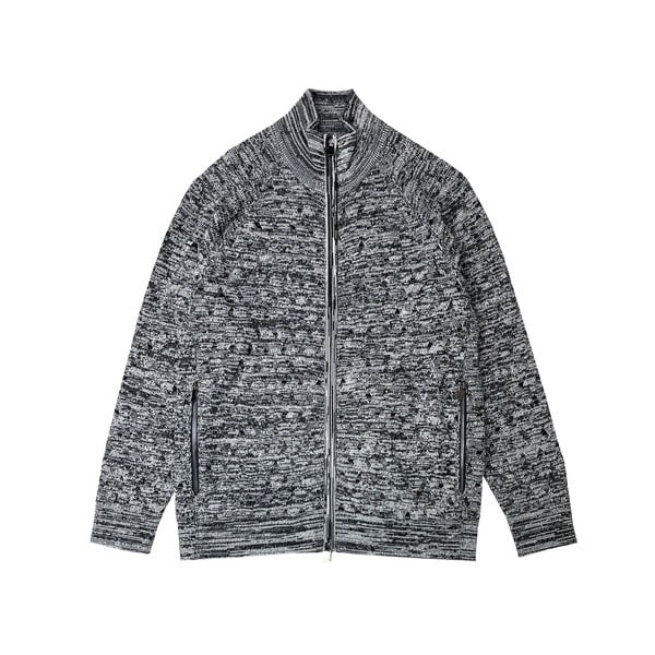 ムッシュニコルエクストラ（MONSIEUR NICOLE ex/tra）/【ex/tra】変形畦編み スタンドジップブルゾン