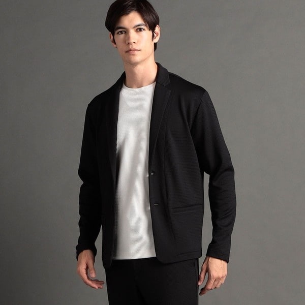 ムッシュニコルエクストラ（MONSIEUR NICOLE ex/tra）/【ex/tra】ワッフルストレッチ ジャケット