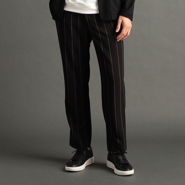 ムッシュニコル（MONSIEUR NICOLE）/ピンストライプ ワイドトラックパンツ