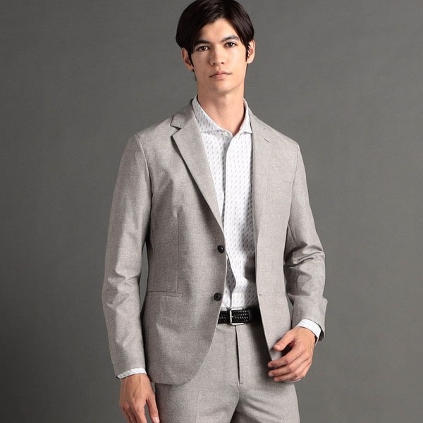 ムッシュニコルエクストラ（MONSIEUR NICOLE ex/tra）/【ex/tra】メランジプリント セットアップジャケット