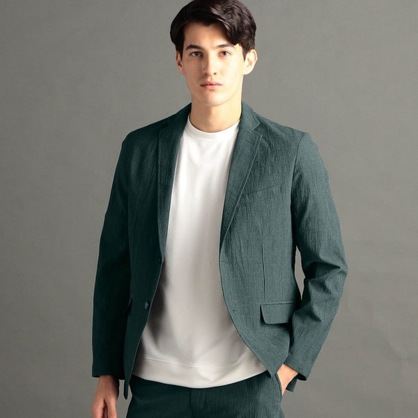 ムッシュニコル（MONSIEUR NICOLE）/ワッシャートリコット セットアップジャケット