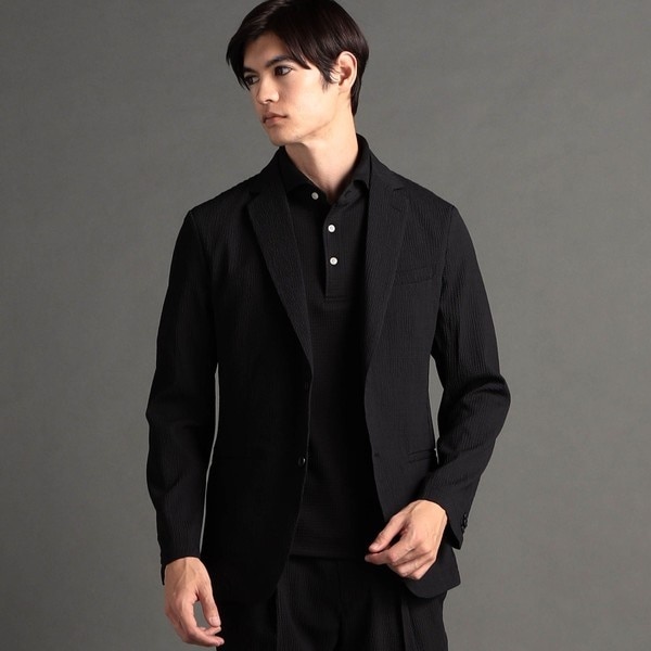 ムッシュニコルエクストラ（MONSIEUR NICOLE ex/tra）/【ex/tra】OLMETEX マイクロサッカー セットアップジャケット