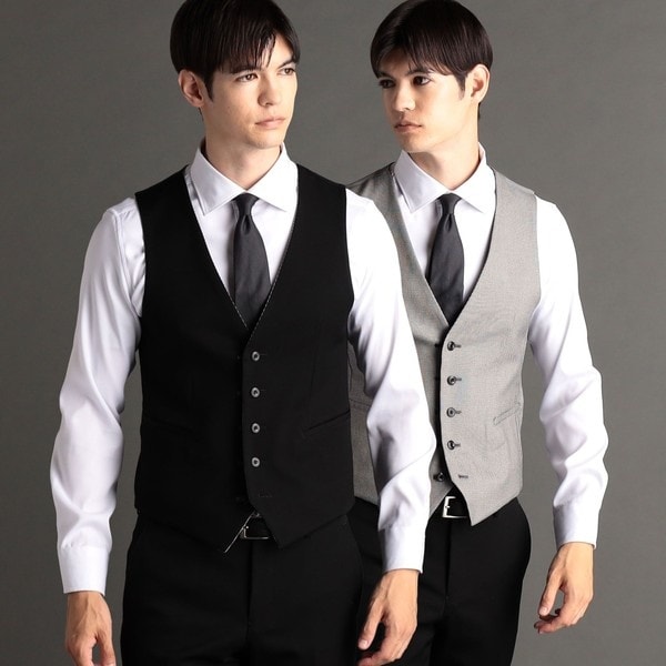 ムッシュニコル（MONSIEUR NICOLE）/SUPER BLACK フォーマル対応リバーシブルベスト