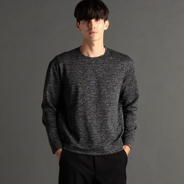 ムッシュニコル（MONSIEUR NICOLE）/メランジボーダージャカード クルーネックプルオーバー