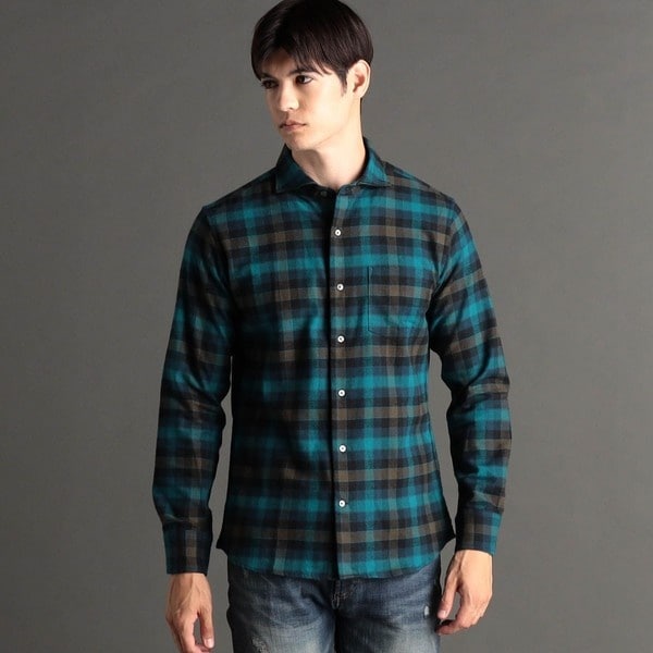 ムッシュニコルエクストラ（MONSIEUR NICOLE ex/tra）/【ex/tra】カラーチェックシャツ