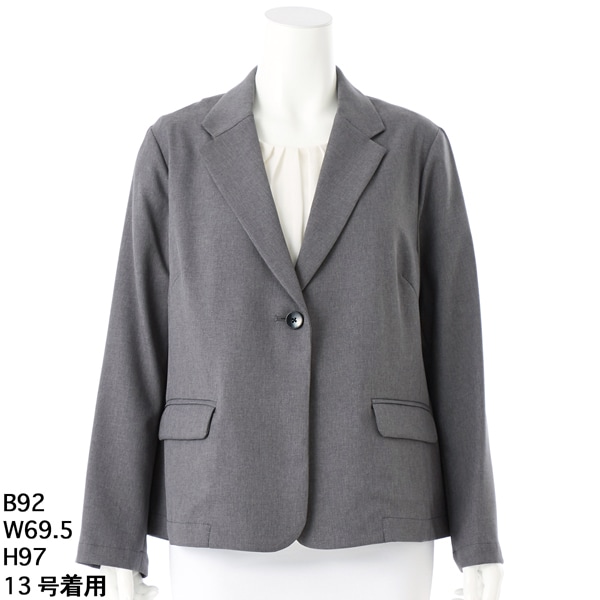 グリーンノート（gree*n[nout]）/ソフィーツイルストレッチジャケット【グリーンノート】【大きいサイズ】【13号・15号・19号】