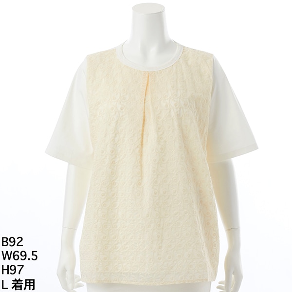 グリーンノート（gree*n[nout]）/接触冷感ベア天Tシャツ　【グリーンノート】【大きいサイズ】【レディース】【L・LL号】