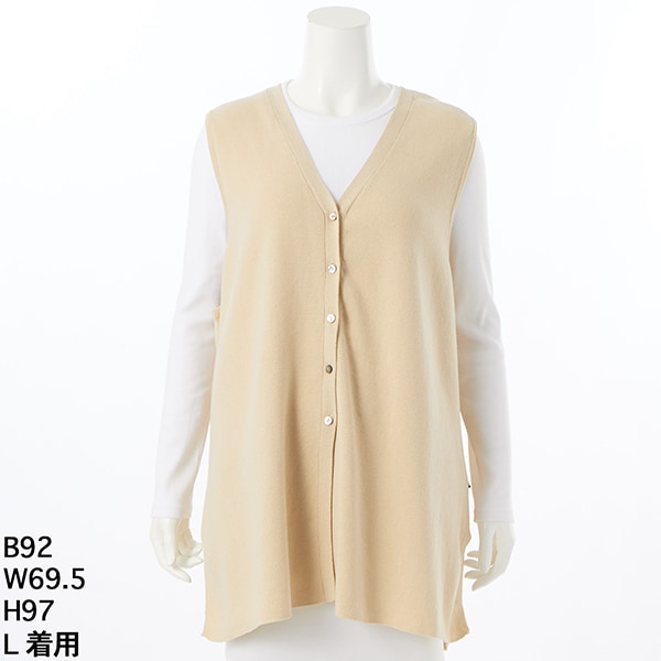 グリーンノート（gree*n[nout]）/ミラノリブベスト 【グリーンノート】【大きいサイズ】【レディース】【L・LL号】