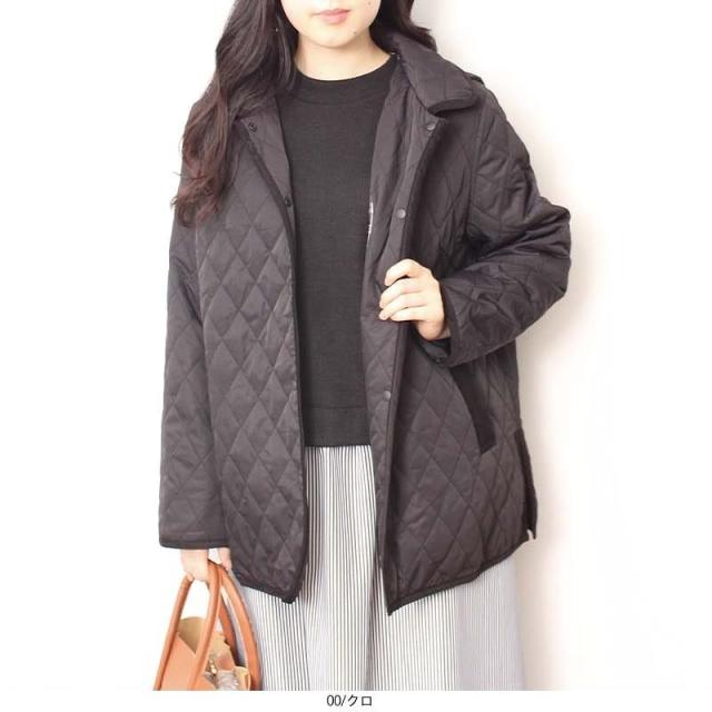 エムビー ミントブリーズ　（MB mint breeze）/【大きいサイズ】【フード取外し可】 パイピング キルト ジャケット