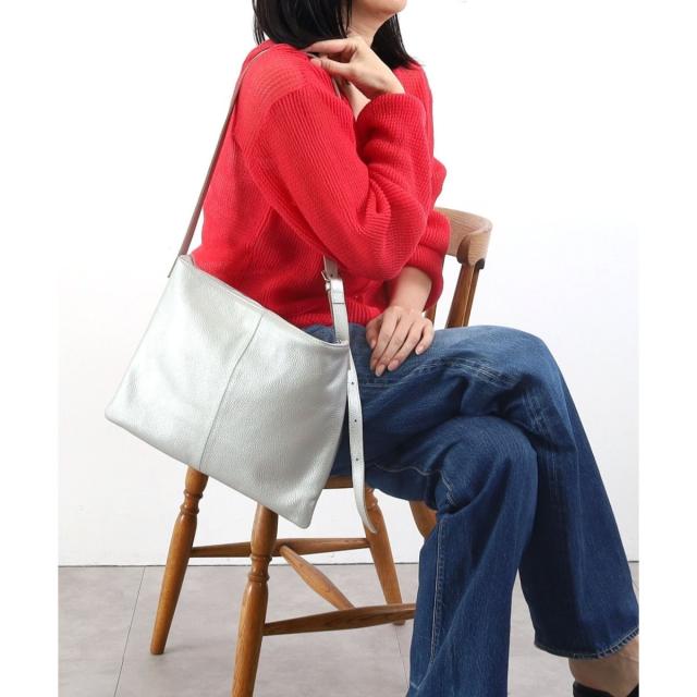 クーコ（cooco）/【COOCO】シュリンクレザーシンプルフラットA4対応 ショルダーバッグ 斜めがけ