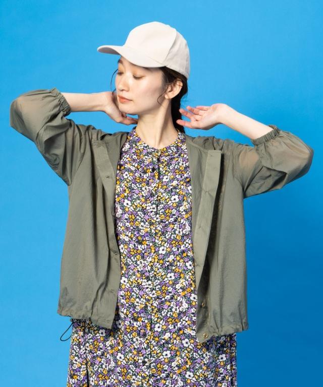 サブ ストリート（sab street）/【大きいサイズ】 9号・15号(M・3L) シアーオーガンジーブラウスブルゾン