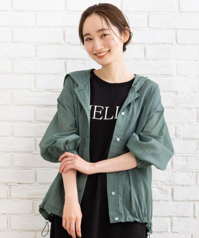 サブ ストリート（sab street）/【大きいサイズ】 9号・15号(M・3L) シアーオーガンジーブルゾン