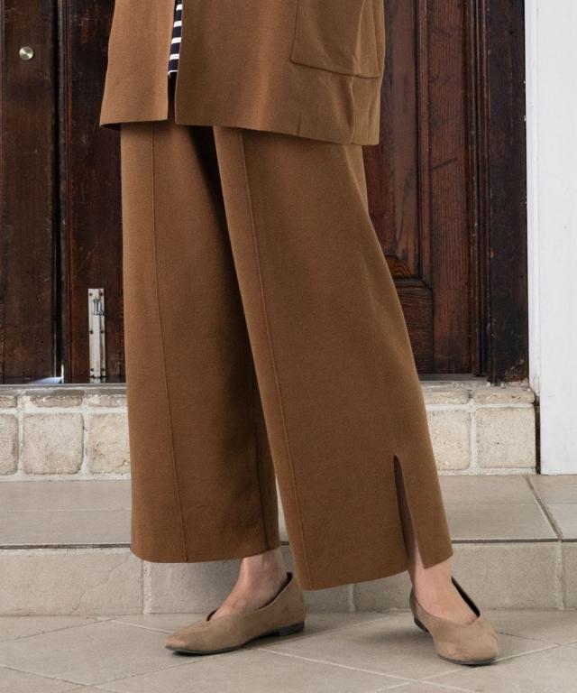 サブ ストリート（sab street）/【大きいサイズ】 9号・15号(M・3L) プレーティングニットパンツ