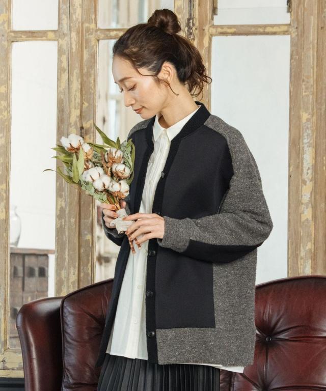 サブストリート（sab street）/【大きいサイズ】 9号・15号 イタリアンエアリー×ダンボールブルゾン