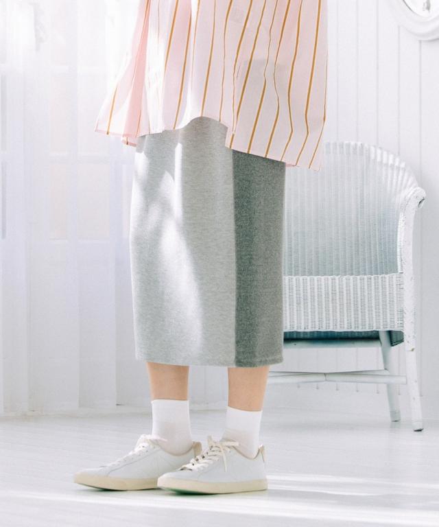 サブストリート（sab street）/【大きいサイズ】 21号(6L〜) FONTLAB ラメボンディングIラインスカート