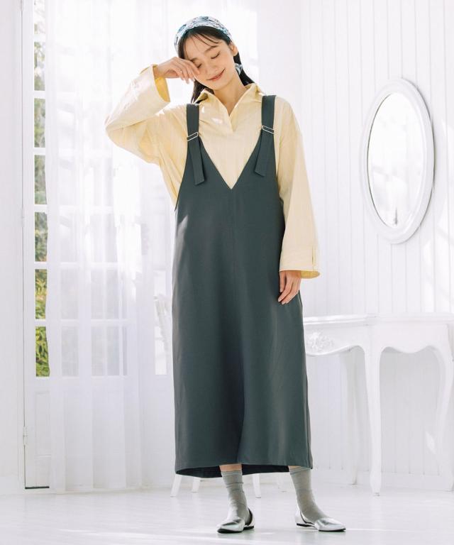 サブストリート（sab street）/【大きいサイズ】 21号(6L〜) FONTLAB 2WAYジャンパースカート