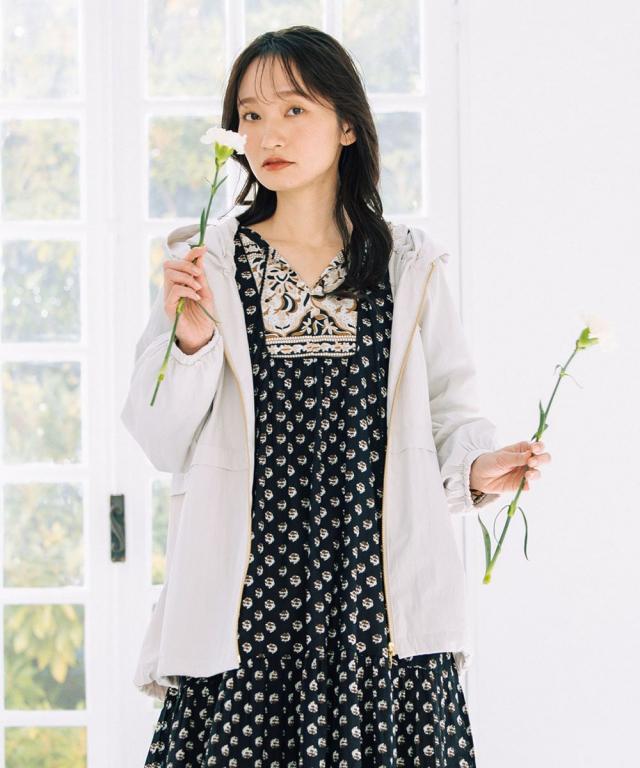 サブストリート（sab street）/【大きいサイズ】 21号(6L〜) FONTLAB ギャザーマウンテンパーカー