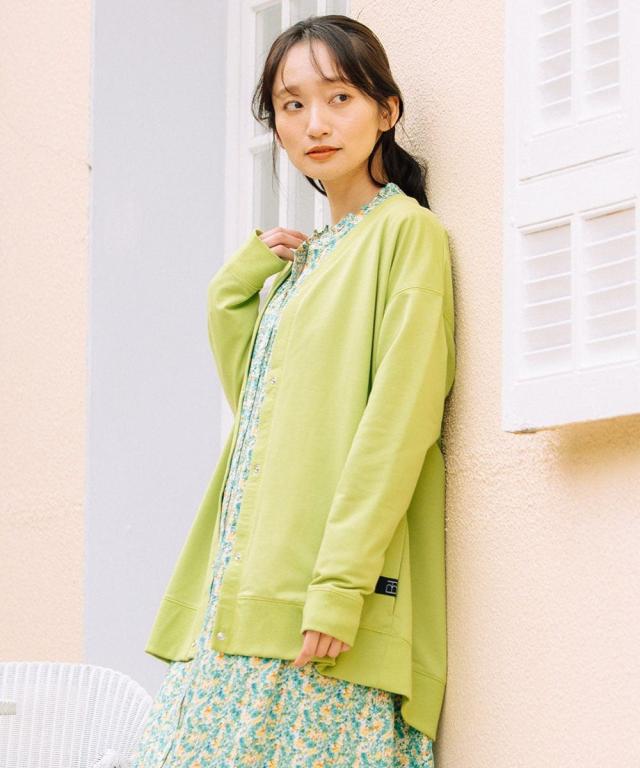 サブストリート（sab street）/【大きいサイズ】 9号・15号(M・3L) FONTLAB リングドット裏毛カーディガン