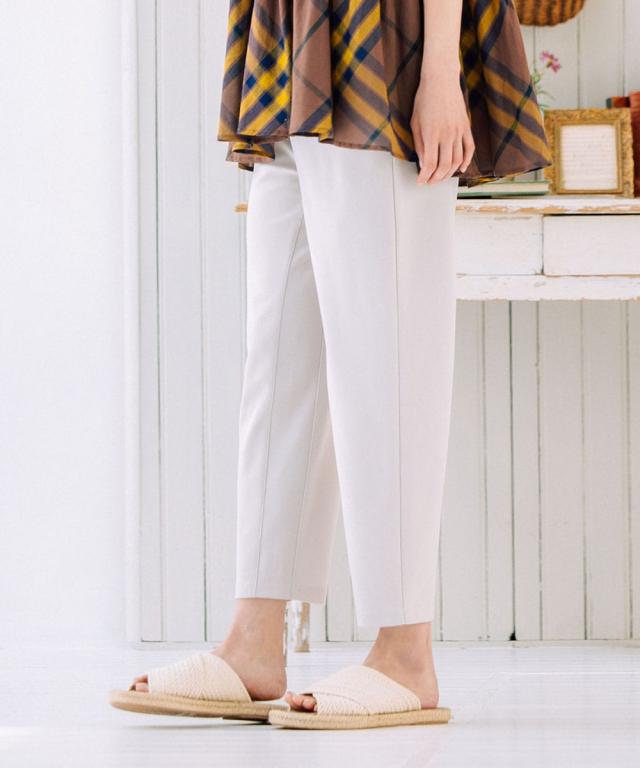 サブストリート（sab street）/【大きいサイズ】 21号(6L〜) FONTLAB カットジョーゼットテーパードパンツ