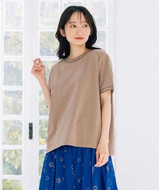 サブストリート（sab street）/【大きいサイズ】 21号(6L〜) 【MADE IN JAPAN】シアーリブTシャツ