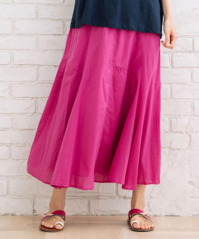 サブストリート（sab street）/【大きいサイズ】 21号(6L〜) INDESIGN 【オーガニックコットン】フレアハギスカート