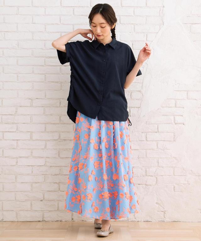 サブストリート（sab street）/15号(3L) リネンライクサイドドロスト