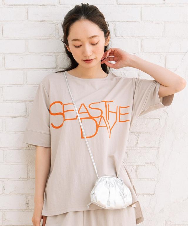 サブストリート（sab street）/21号(6L〜) 【接触冷感】レタードスリットカットソー