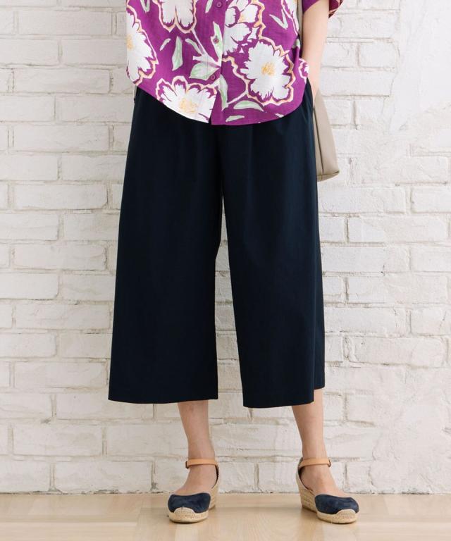 サブストリート（sab street）/15号・19号(3L・5L) ドライ×ライトハイテンション8分丈ワイドパンツ