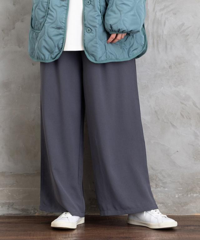 サブストリート（sab street）/【大きいサイズ】【web限定】【COOL・UV・防シワ】ライトジョーゼットタックパンツ