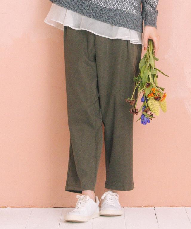 サブストリート（sab street）/【大きいサイズ】15号・19号(3L・5L) 【撥水・COOL】ストレートタックパンツ