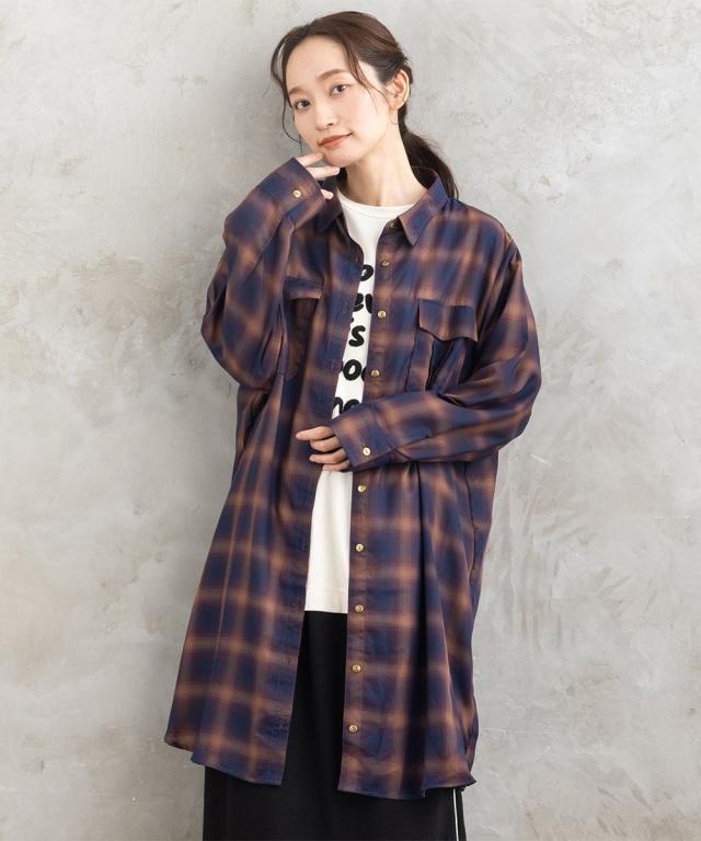 サブストリート（sab street）/【大きいサイズ】【web限定】15号(3L) アソートチェックWポケットワンピース