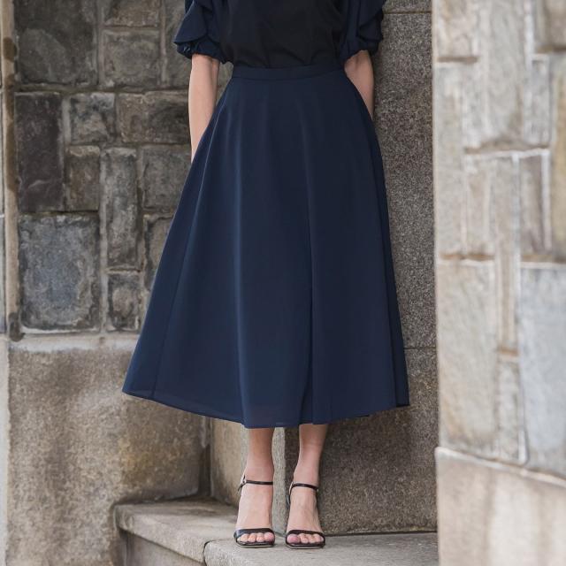 ビアッジョブルー（Viaggio blu）/ドライシアーシャンブレースカート≪手洗い可能≫