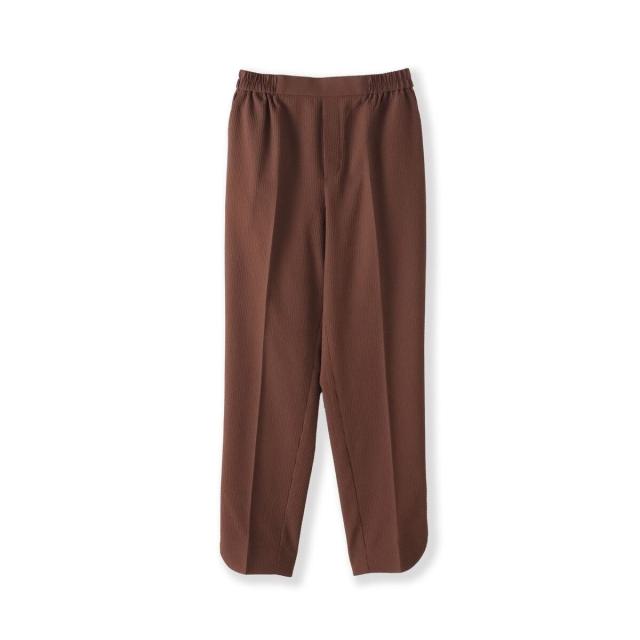 ビアッジョブルー（Viaggio blu）/【新色追加】ストレッチドビー裾スリットパンツ≪洗濯機で洗える≫