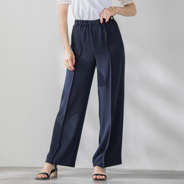 ビアッジョブルー（Viaggio blu）/【新色追加】接触冷感2WAYストレッチワイドパンツ≪洗濯機で洗える≫