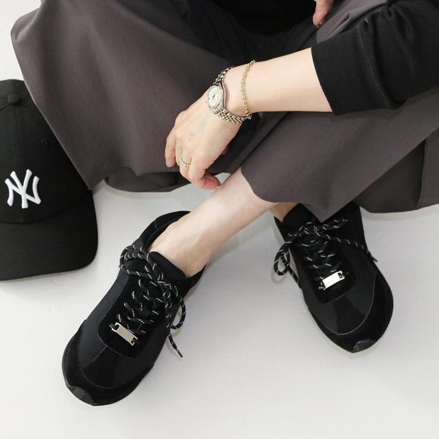 フィン（Fin）/【25春夏新作】ナイロンコンビ厚底スニーカー