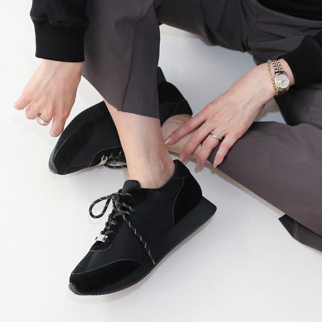 フィン（Fin）/【25春夏新作】ナイロンコンビ厚底スニーカー