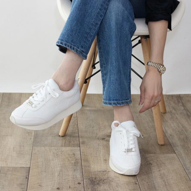 フィン（Fin）/【25春夏新作】ナイロンコンビ厚底スニーカー