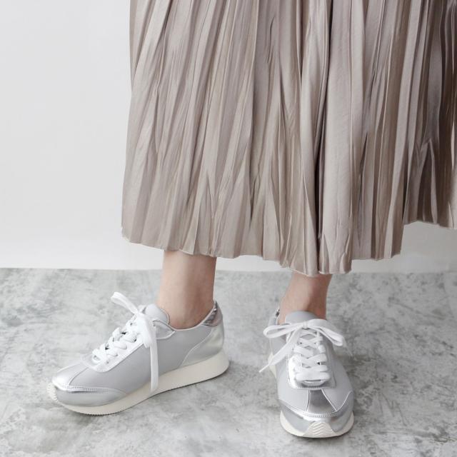 フィン（Fin）/【25春夏新作】ナイロンコンビ厚底スニーカー フィン（Fin）/【25春夏新作】ナイロンコンビ厚底スニーカー