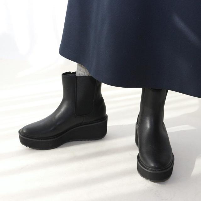 フィン（Fin）/【25秋冬新作】厚底サイドゴアブーツ【低反発スポンジ入り】