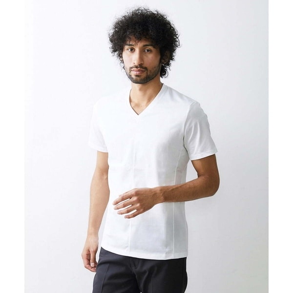 ミッシェルクランオム（MICHEL  HOMME）/《日本製》BODY MAKE Vネックカットソー