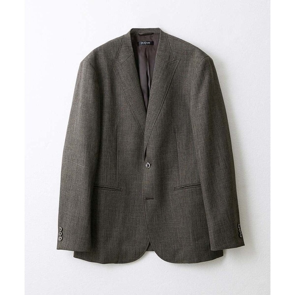 ミッシェルクランオム（MICHEL  HOMME）/ツイード調ノーカラージャケット